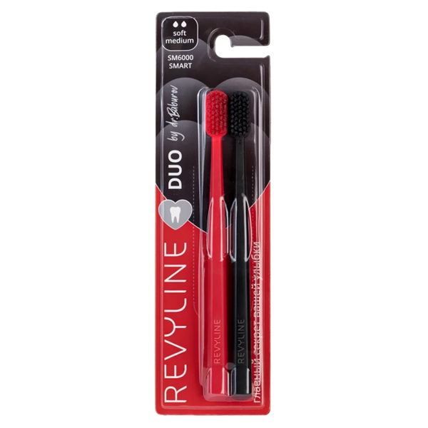Набор зубных щеток Revyline SM6000 DUO Red + Black by Dr. Baburov ...